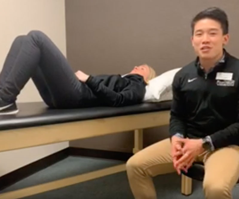 Core bracing - transversus abdominus contraction - Proliance Sports Therapy