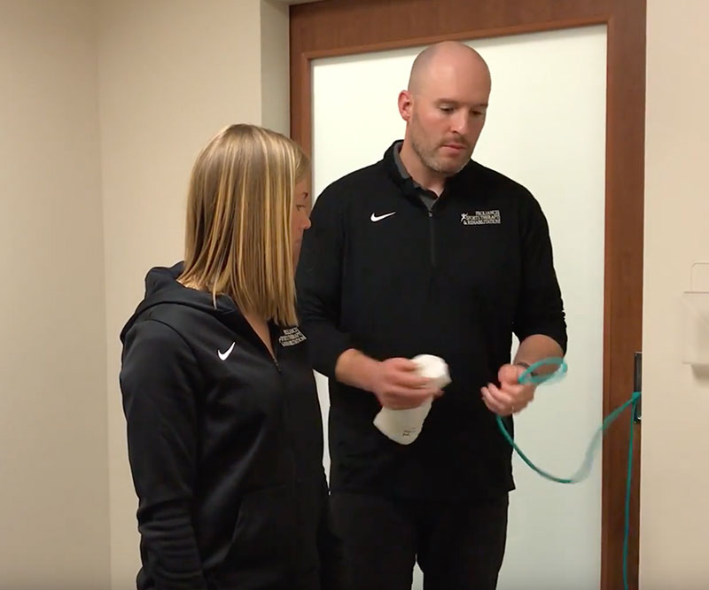 Rotator cuff exercise #3– Standing Internal Rotation - Proliance Sports ...